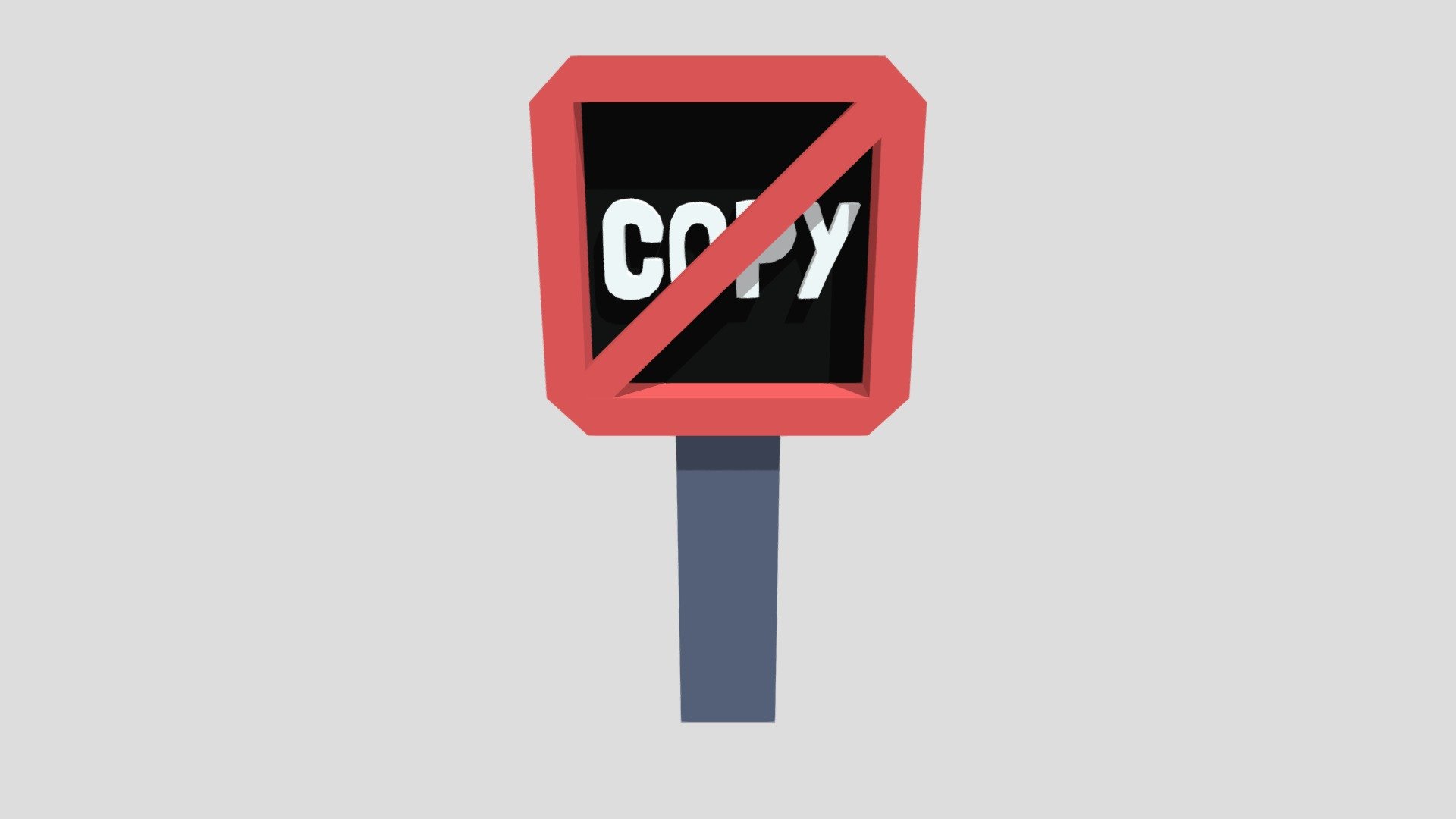 No Copy Sign Yeeps - Download Free 3D model by Moe ...