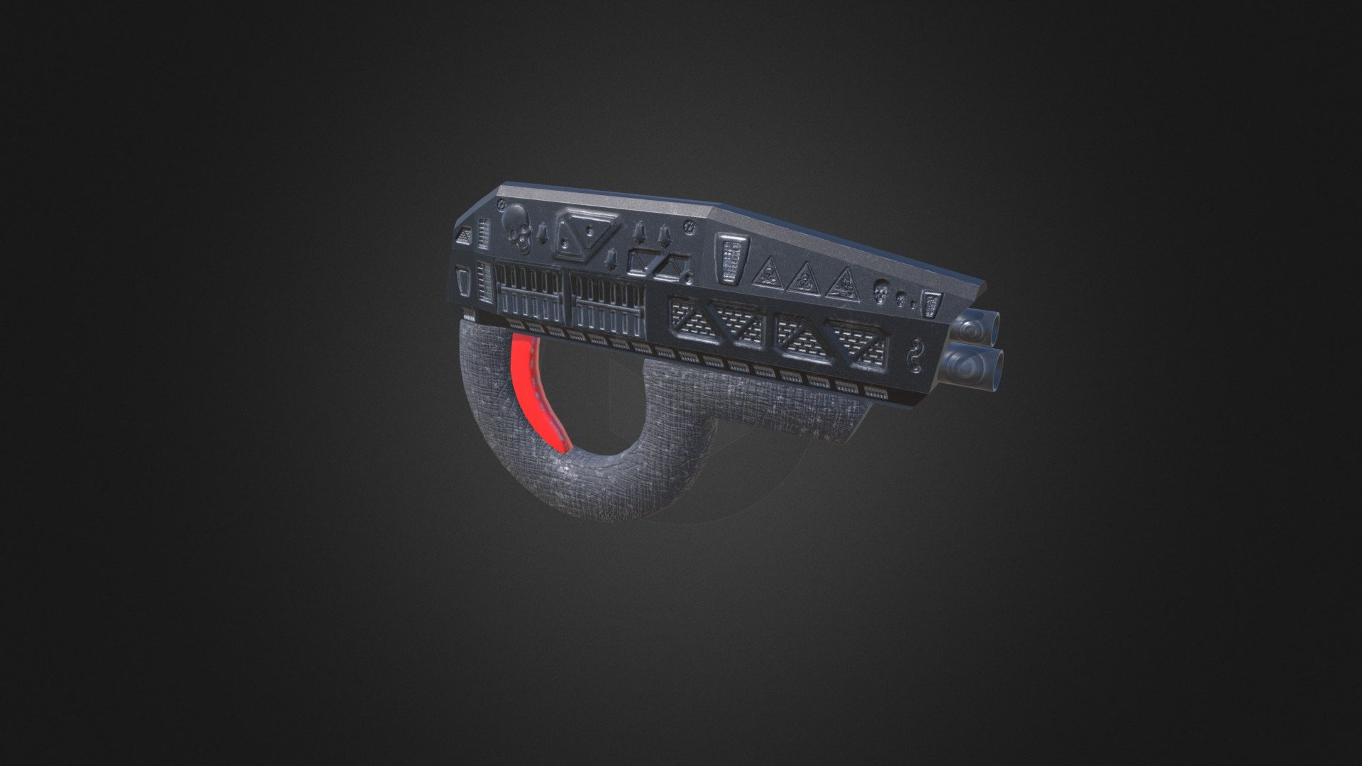 Improvisation Low Poly Handgun - 3D model by suppART (@anilsannin ...