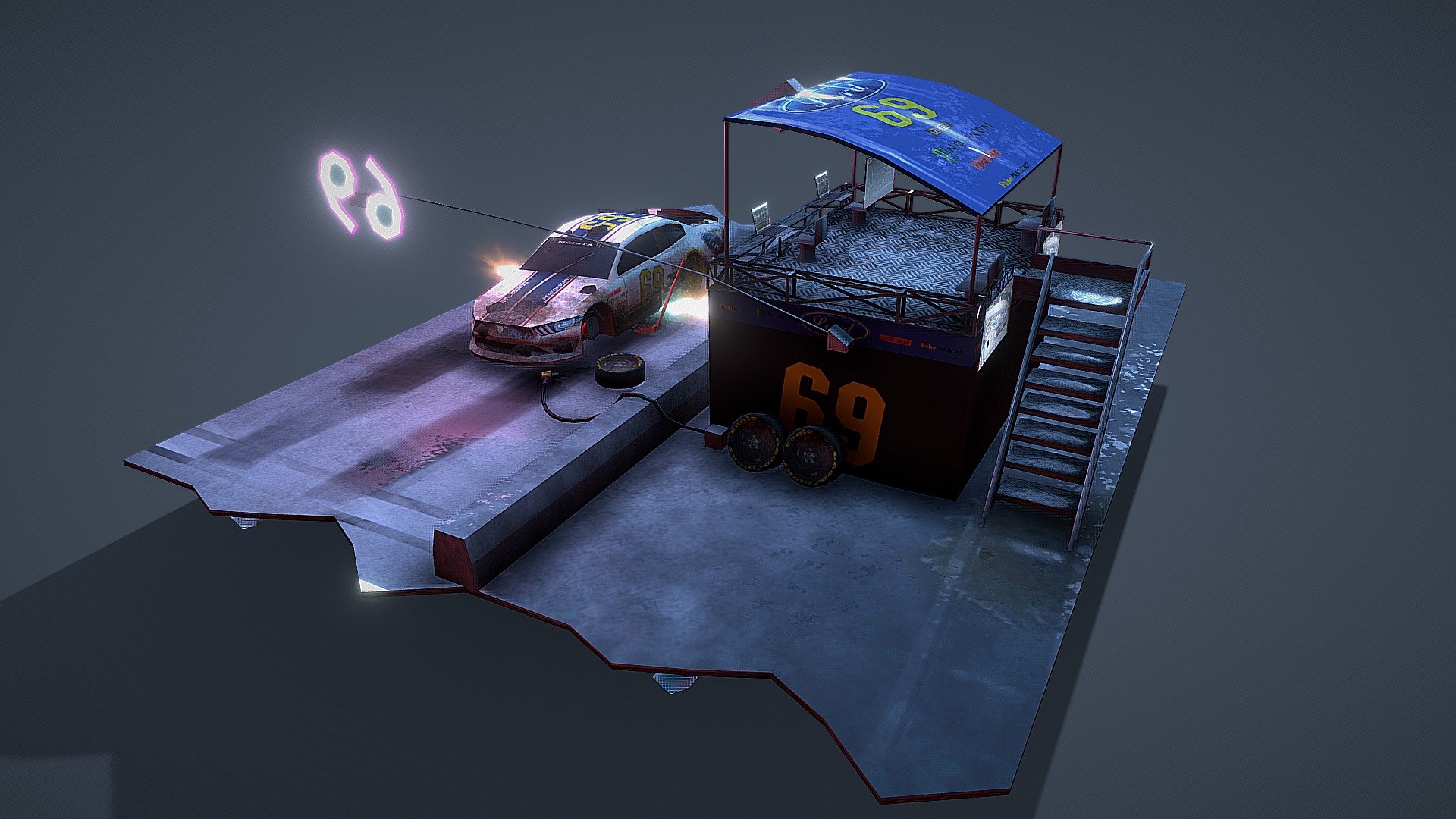 Nascar Pitsop 3d Diorama - 3D model by Ashleigh Mcintyre (@ashamcinta05 ...