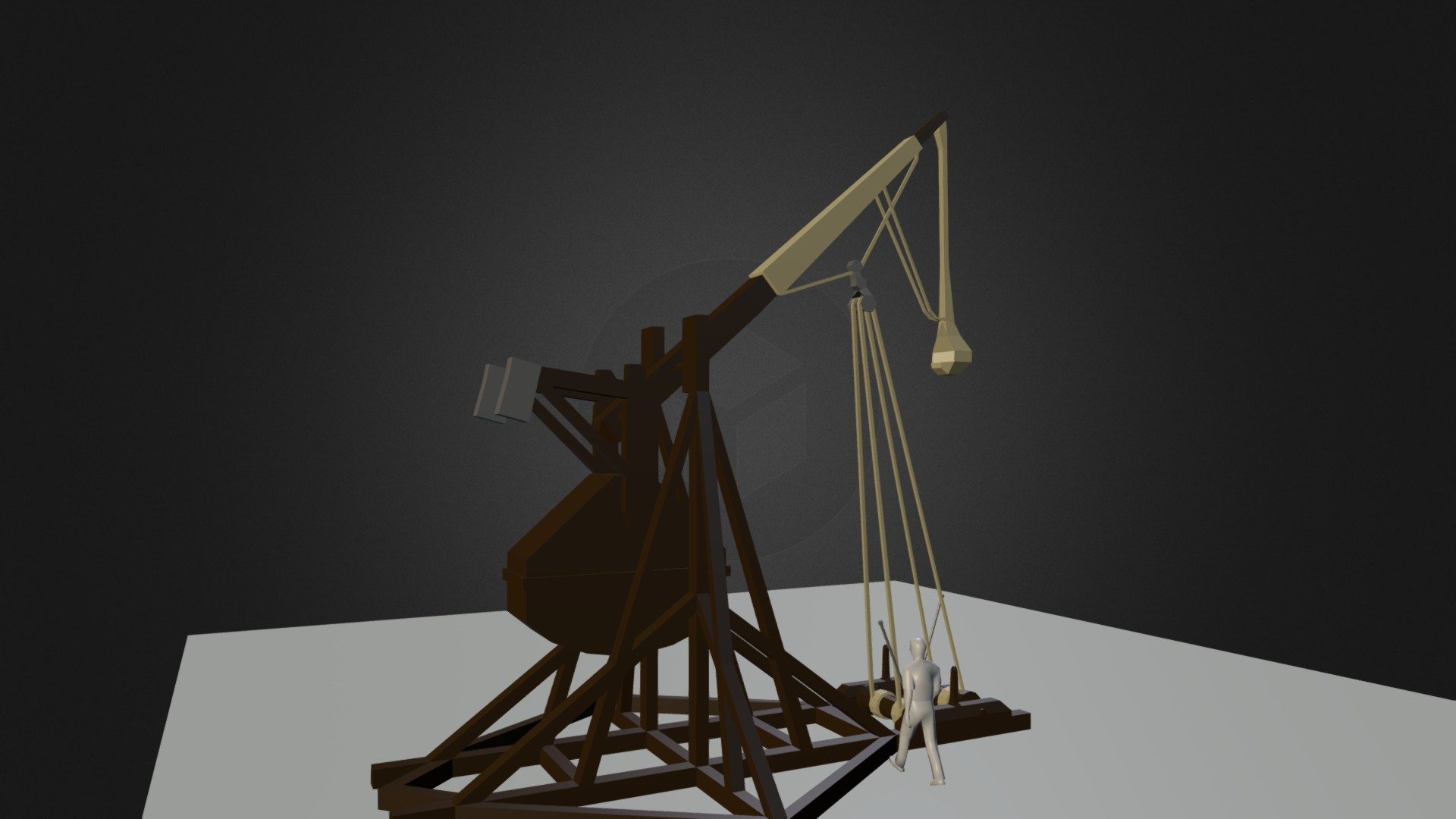 Trebuchet - 3D model by wawa [7GkzOY6] - Sketchfab