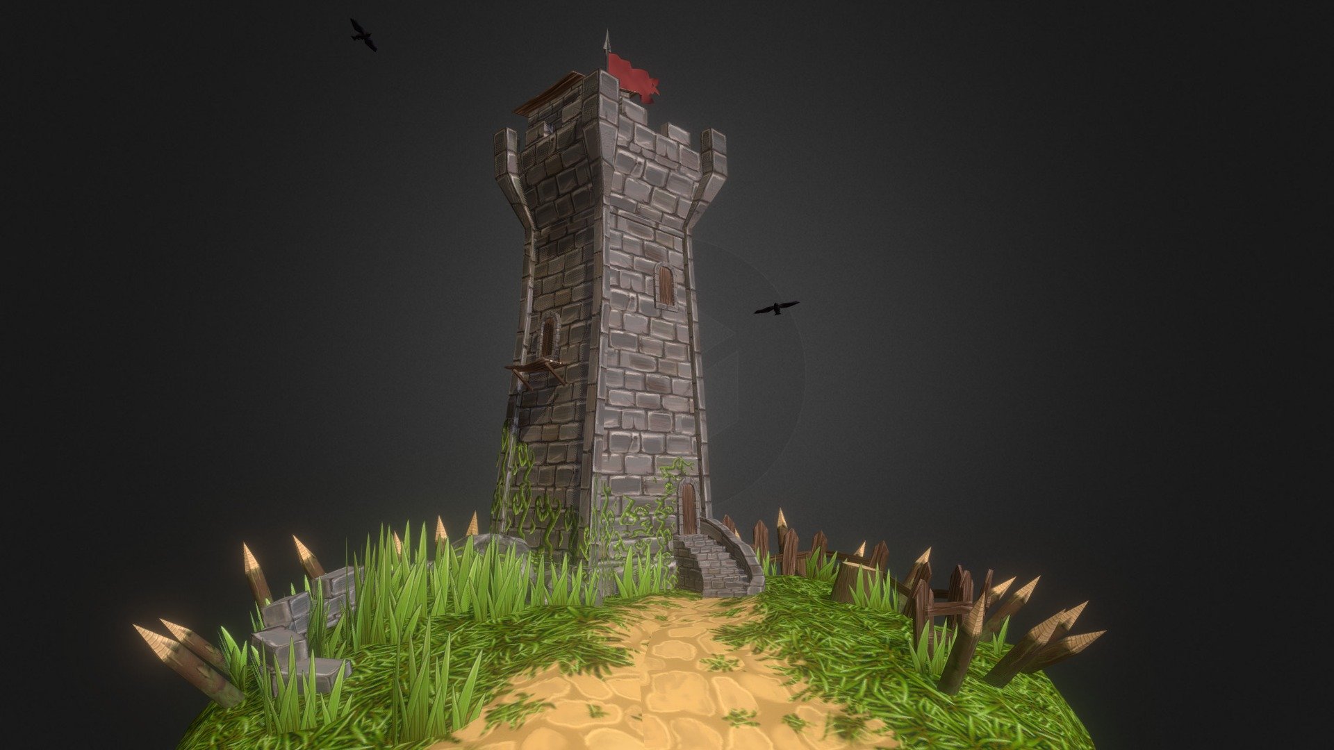 Watchtower - 3D model by Bo Chicoine (@BoChicoine) [7U0zG5x] - Sketchfab