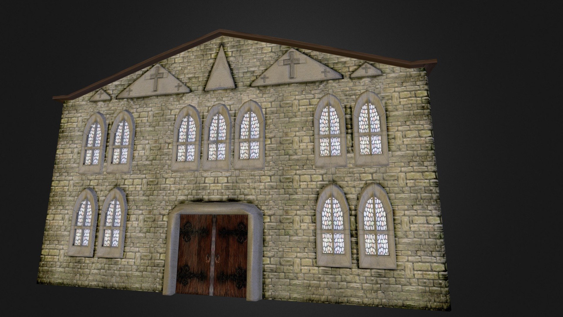 Stone Building_02 - 3D model by SMWhite [7VRVei1] - Sketchfab