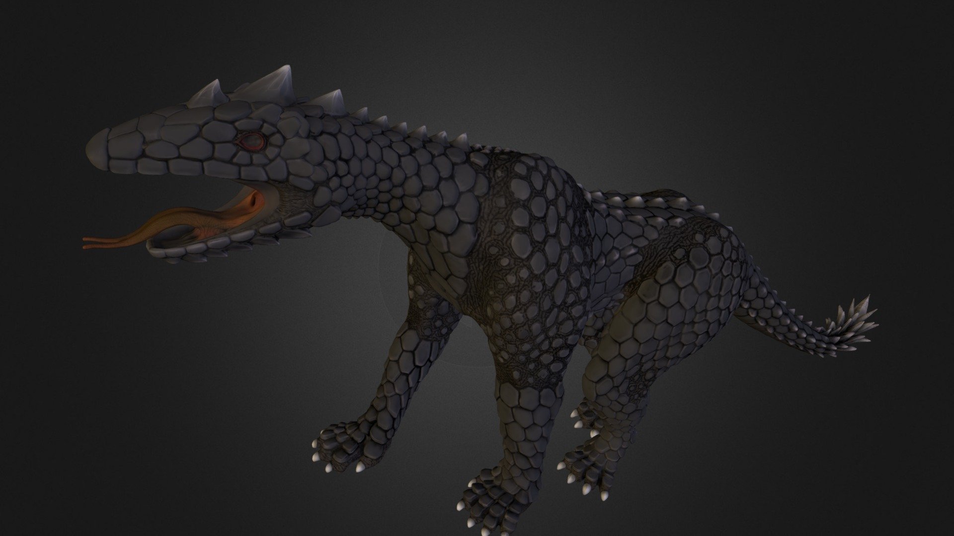 Mountain Dragon - 3D model by Marcos Calderon (@melomandasaqui ...