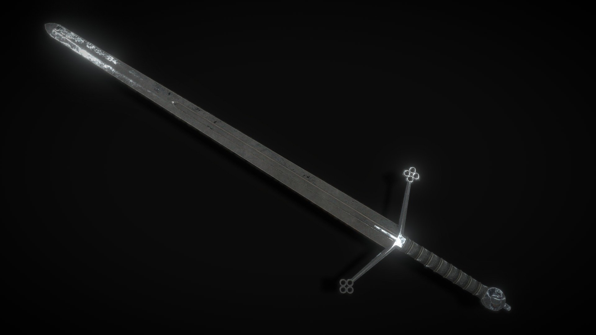 Claymore, Scottish Two Handed Sword - Download Free 3D model by Mordius ...