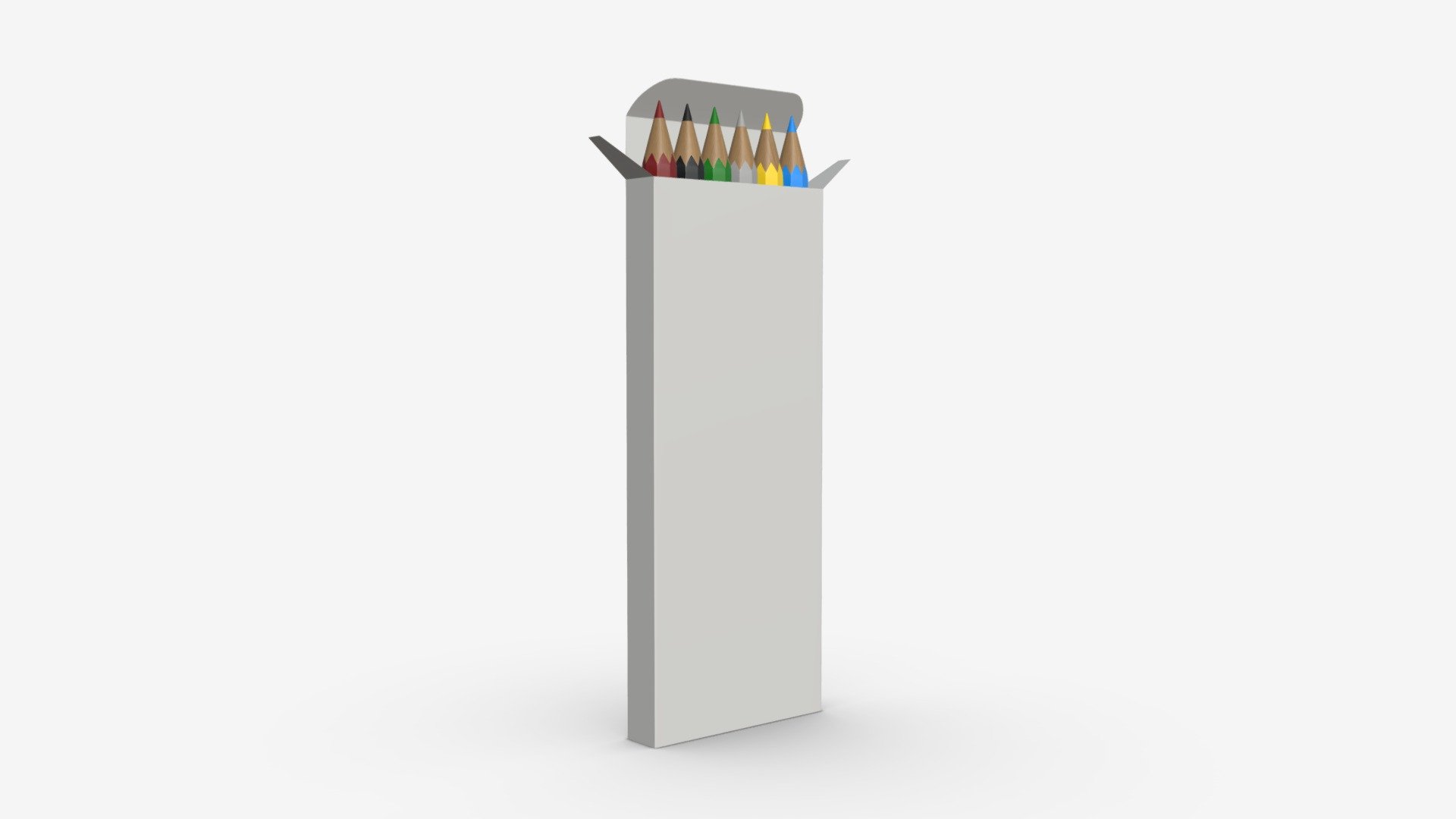 Colored pencil box 03 - Buy Royalty Free 3D model by HQ3DMOD ...