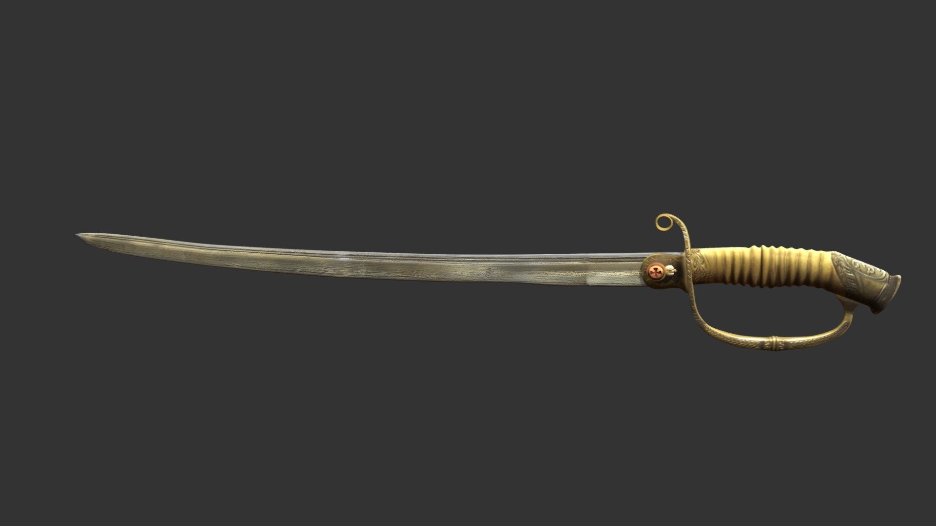 Dragoon officers sabre M1881/1909 - 3D model by Romania 100 - Marea ...