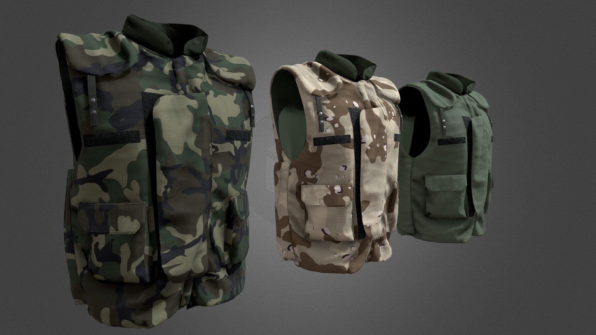 body armor flak jacket (remaster) - Download Free 3D model by Marko1937 ...