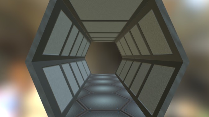 Sci-Fi Hallway - Download Free 3D model by jennag [7a098f6] - Sketchfab