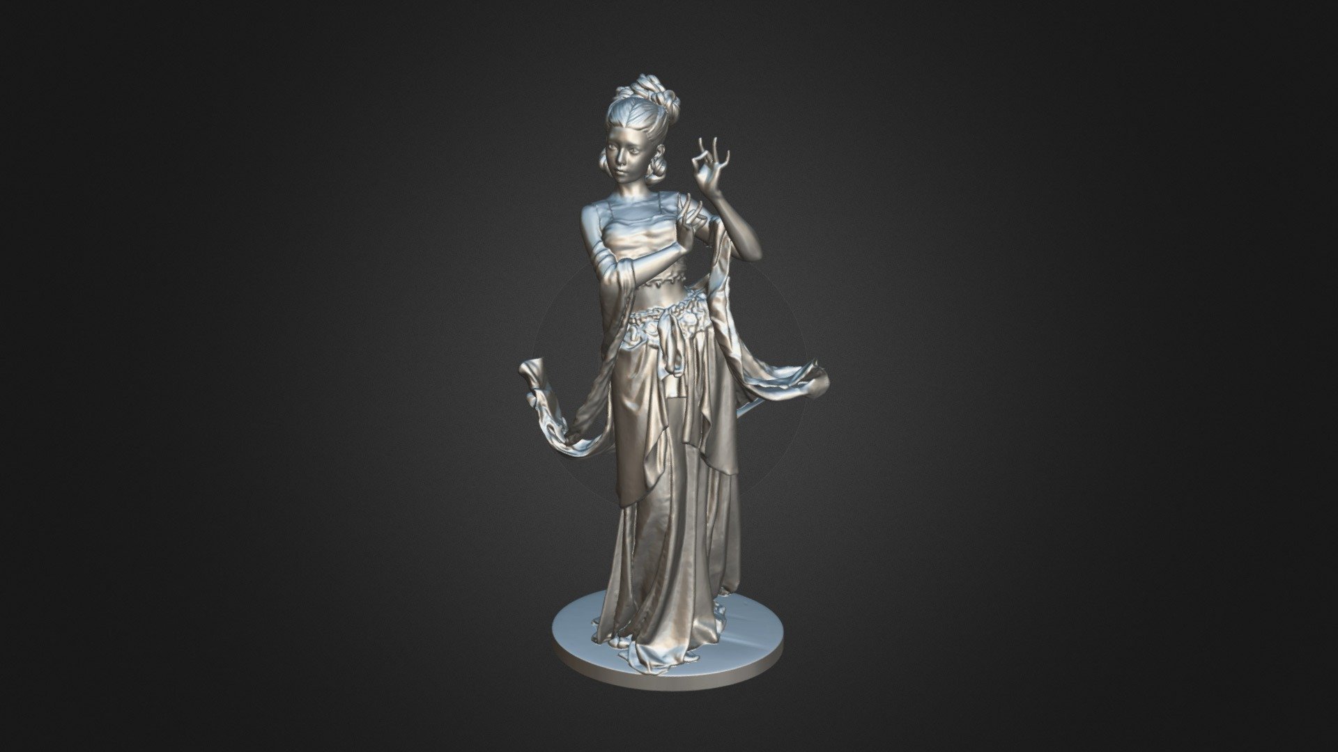 Traditional Chinese dancer 1 - Download Free 3D model by relayusb ...