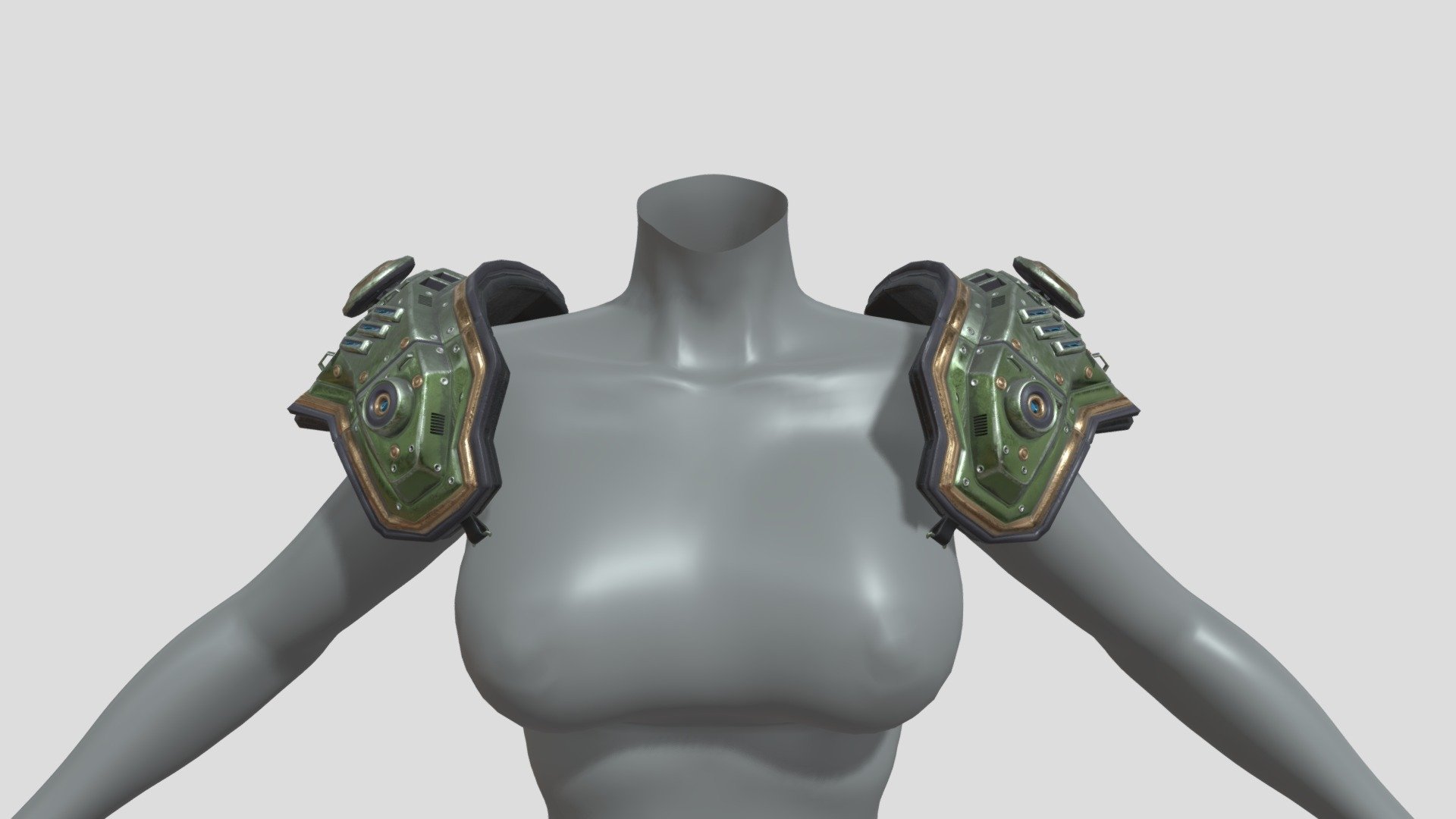 Avatall Eve Armor Shoulder Suri Ex - Buy Royalty Free 3D model by ...