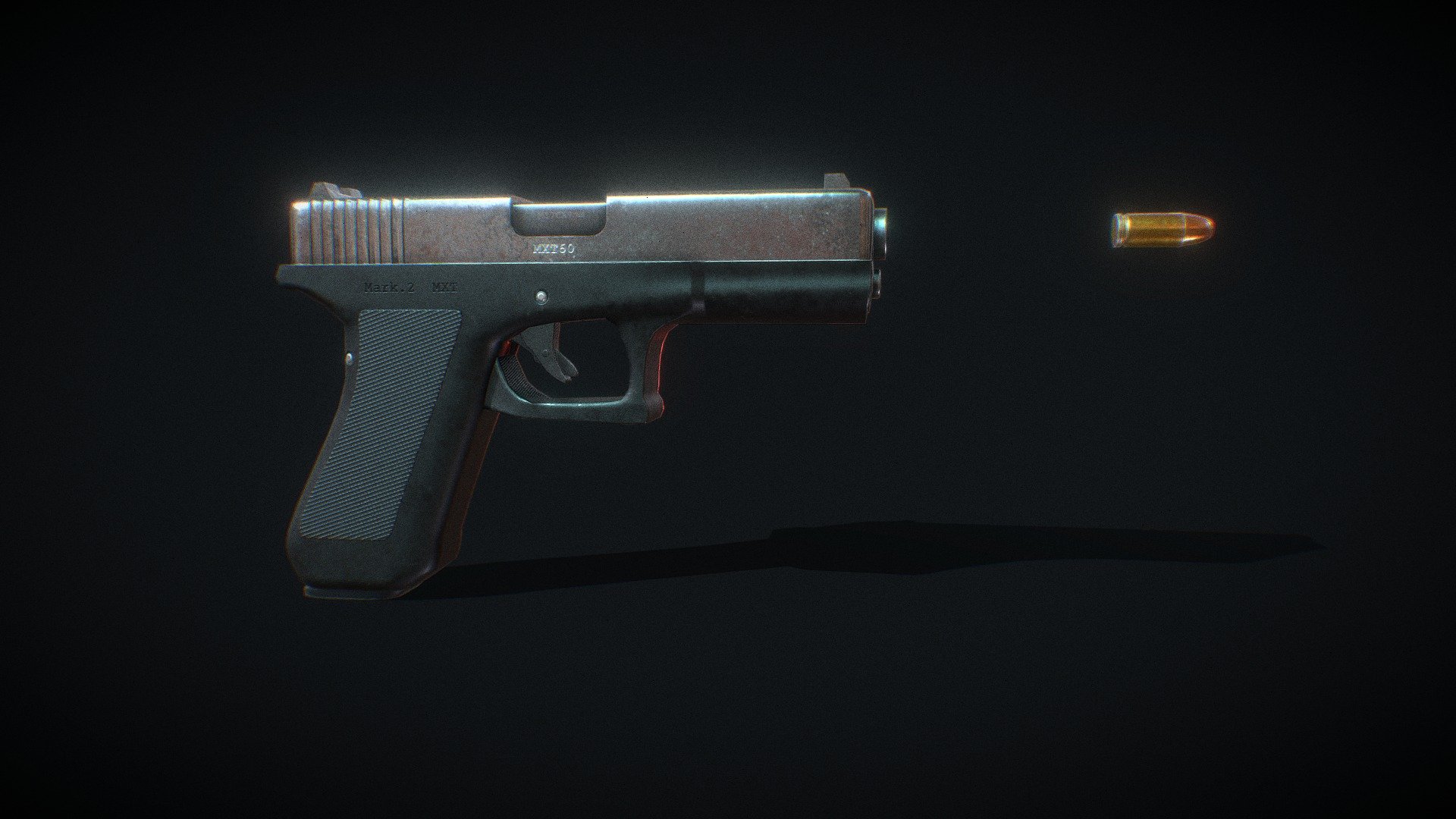 9mm Pistol (Low poly Gun) - Download Free 3D model by Prem Mane ...
