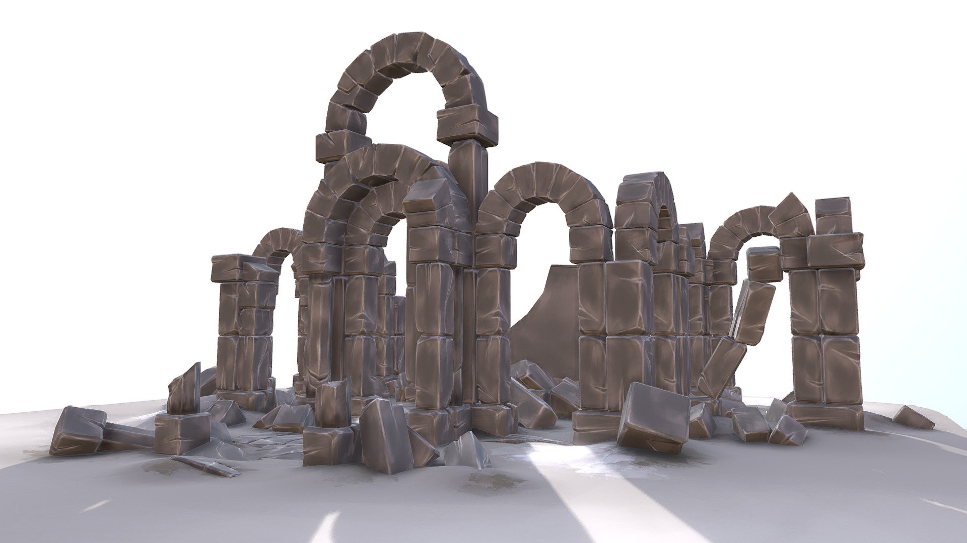lowpoly_handpaint_Entrance_scene - Buy Royalty Free 3D model by Chen CheHsuan (@jn930194 ...