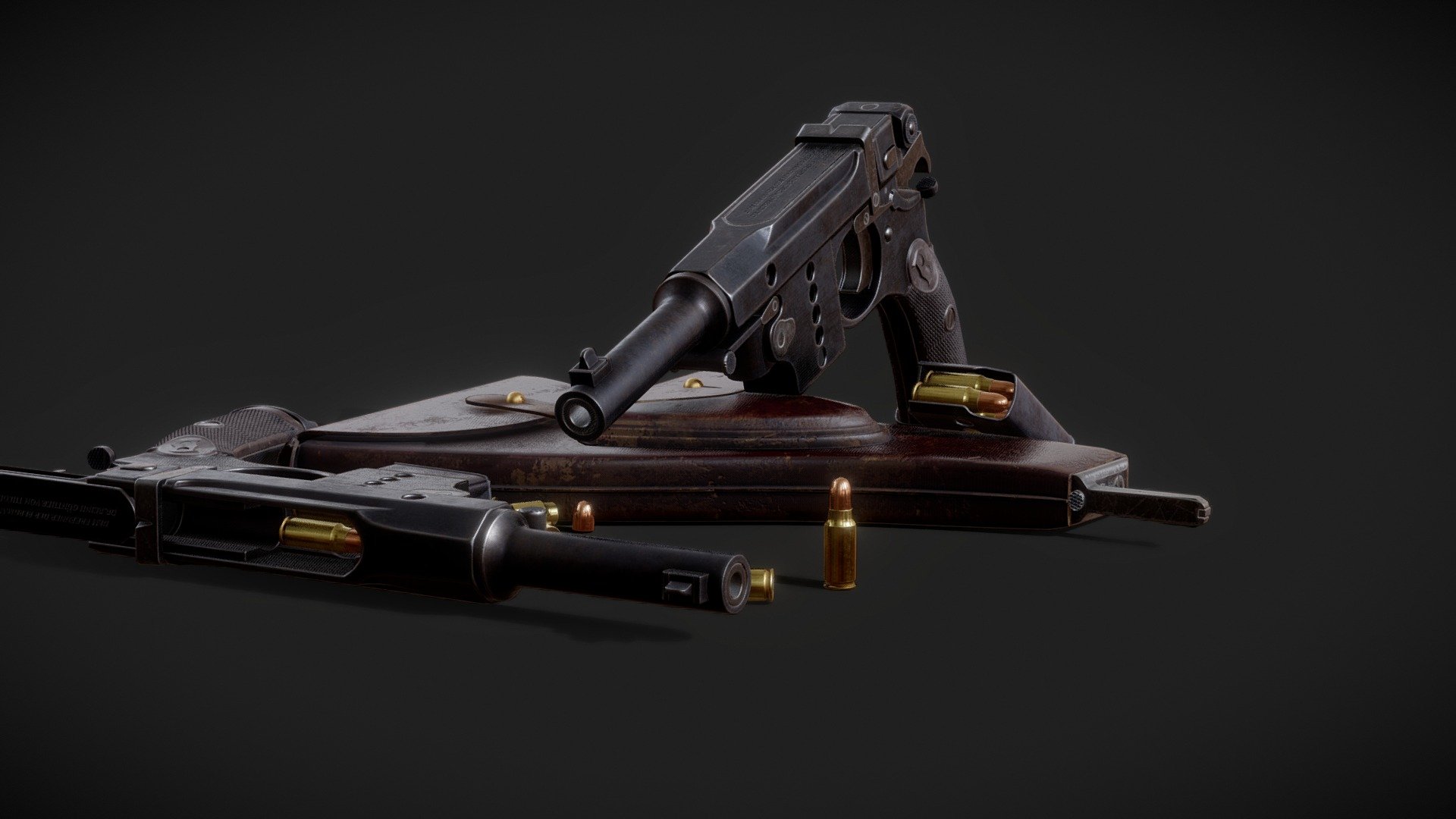 Bergmann No.5 Pistol - Buy Royalty Free 3D model by ferasabdallah ...