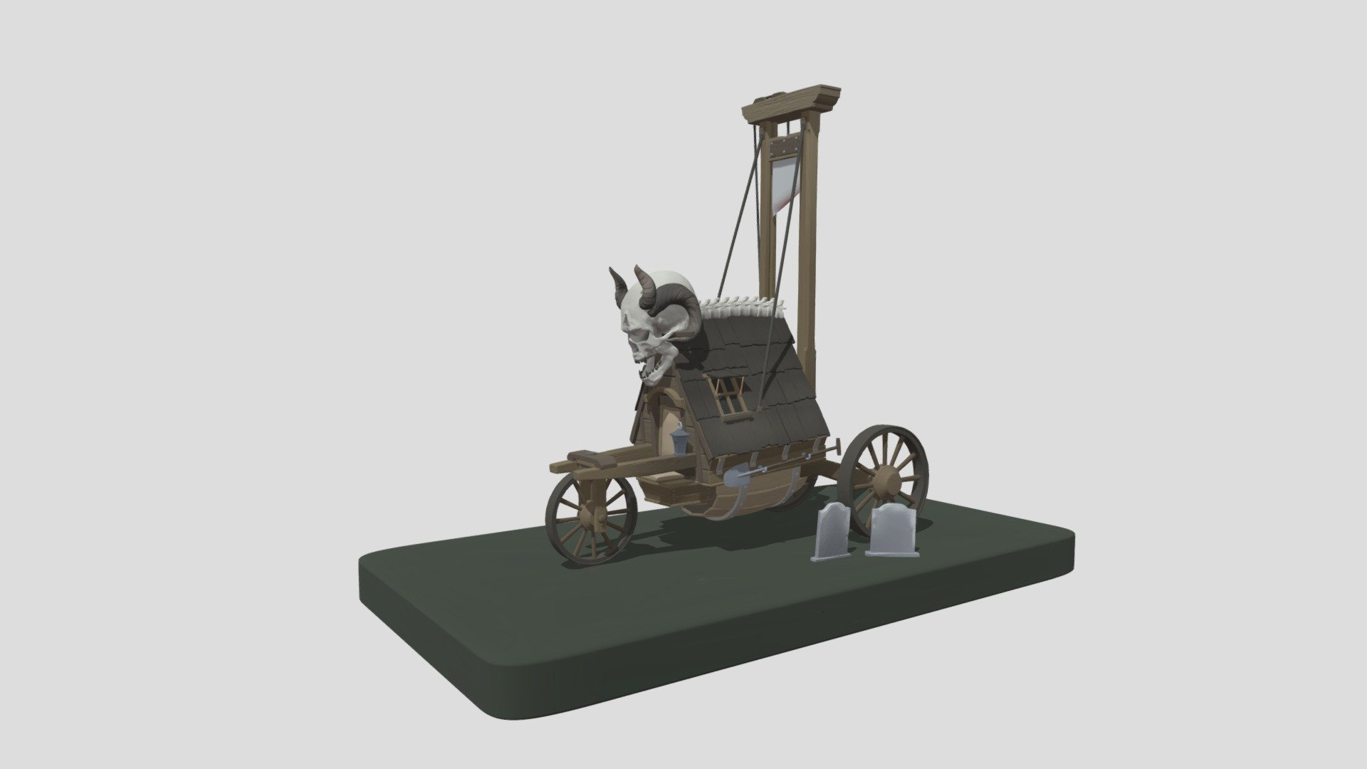 The Traveling Wagon - Executioner cart - 3D model by Danick Bakker ...