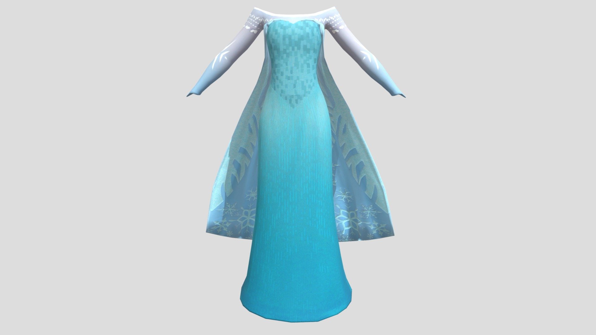 queen Elsa clothes - Download Free 3D model by Princess Gowns ...