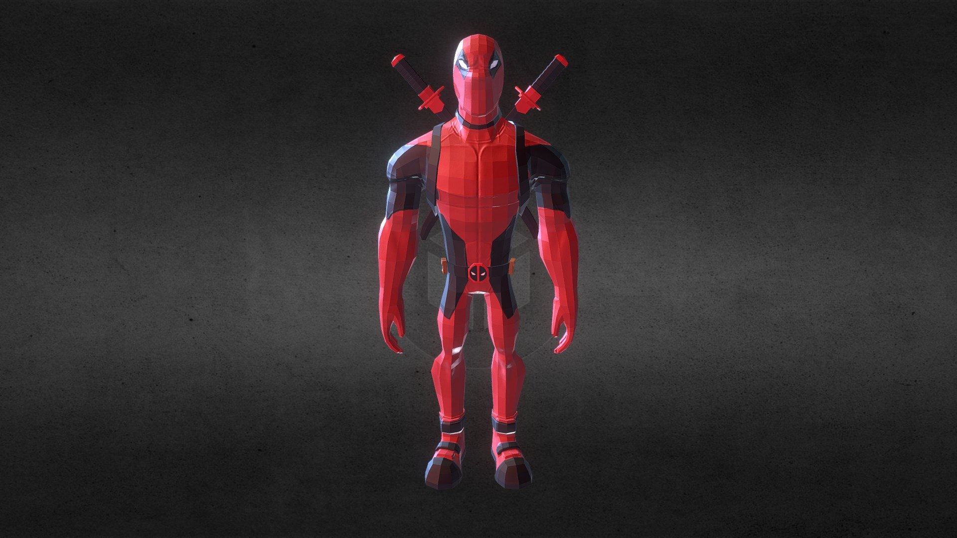 Dead Pool - 3D model by shaad.paint [7a101e1] - Sketchfab