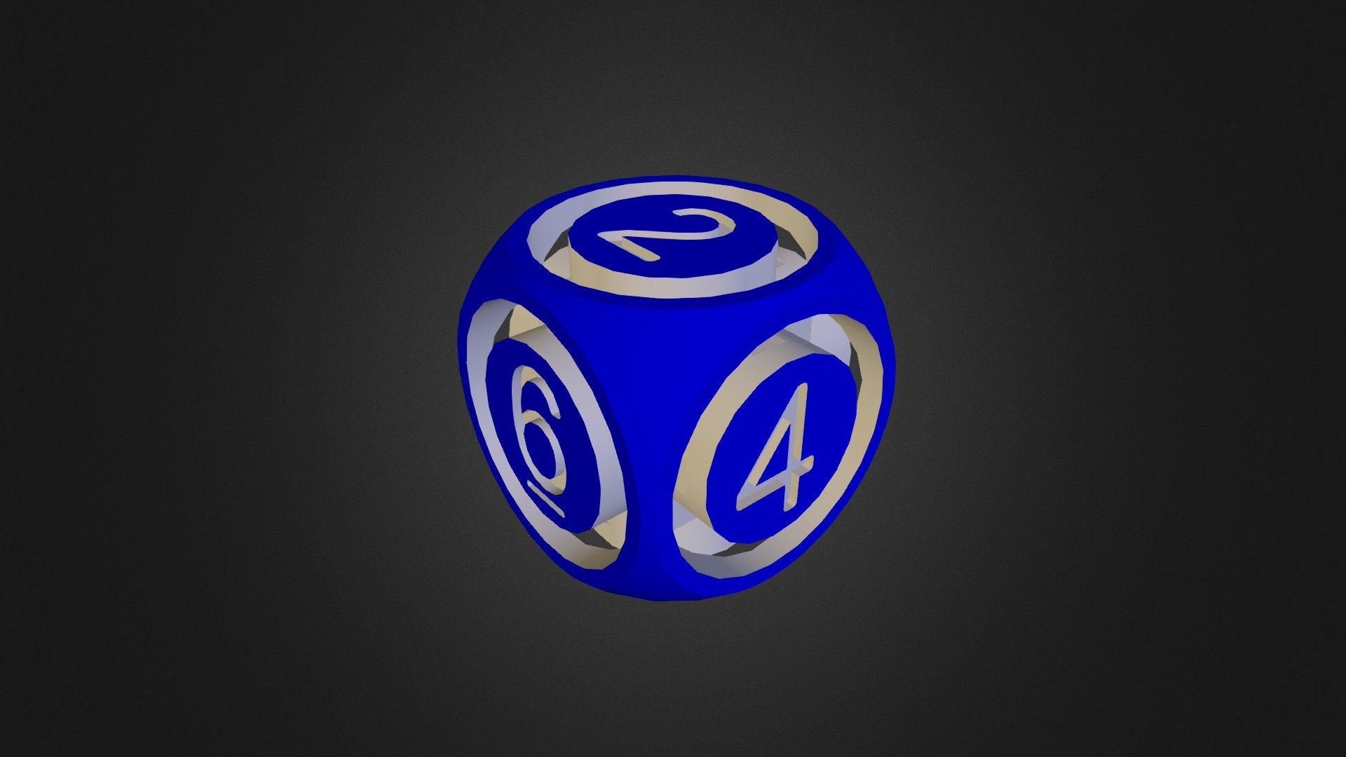 d6 Numeral - 3D model by slykly1 [7a110f4] - Sketchfab