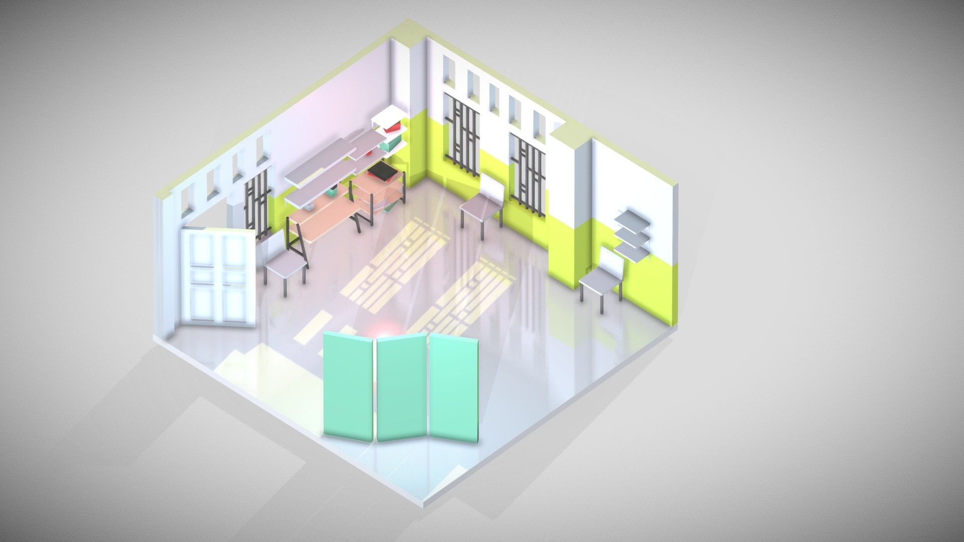 Isometric Scene "My Room" - 3D model by thelegokid4455 [7a1241f ...