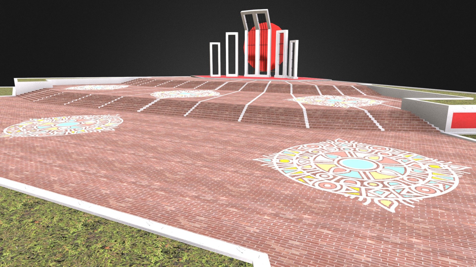 Shaeed Minar - Bangladesh | শহীদ মিনার - Buy Royalty Free 3D model by Studio 23 (@studio23 ...