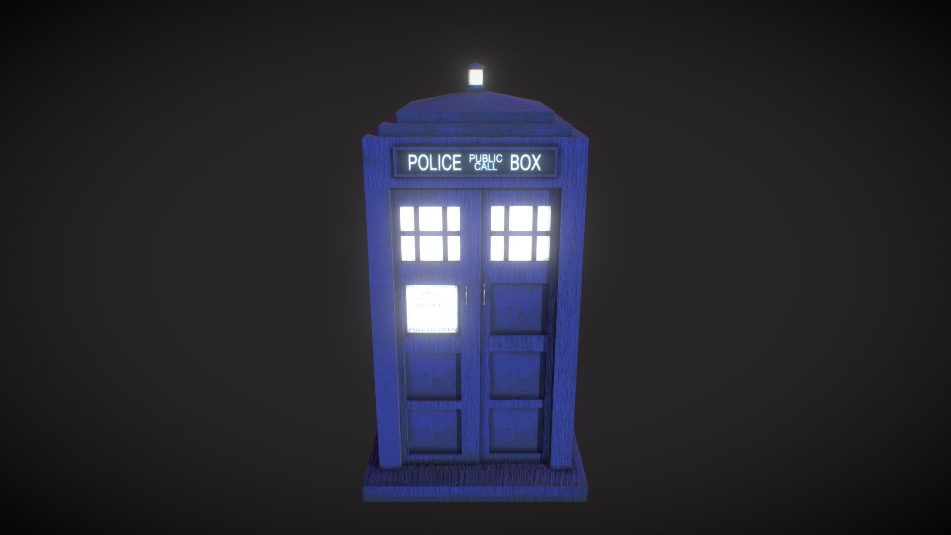 The 10th Doctors Tardis - 3D model by alfie_ [7a15494] - Sketchfab