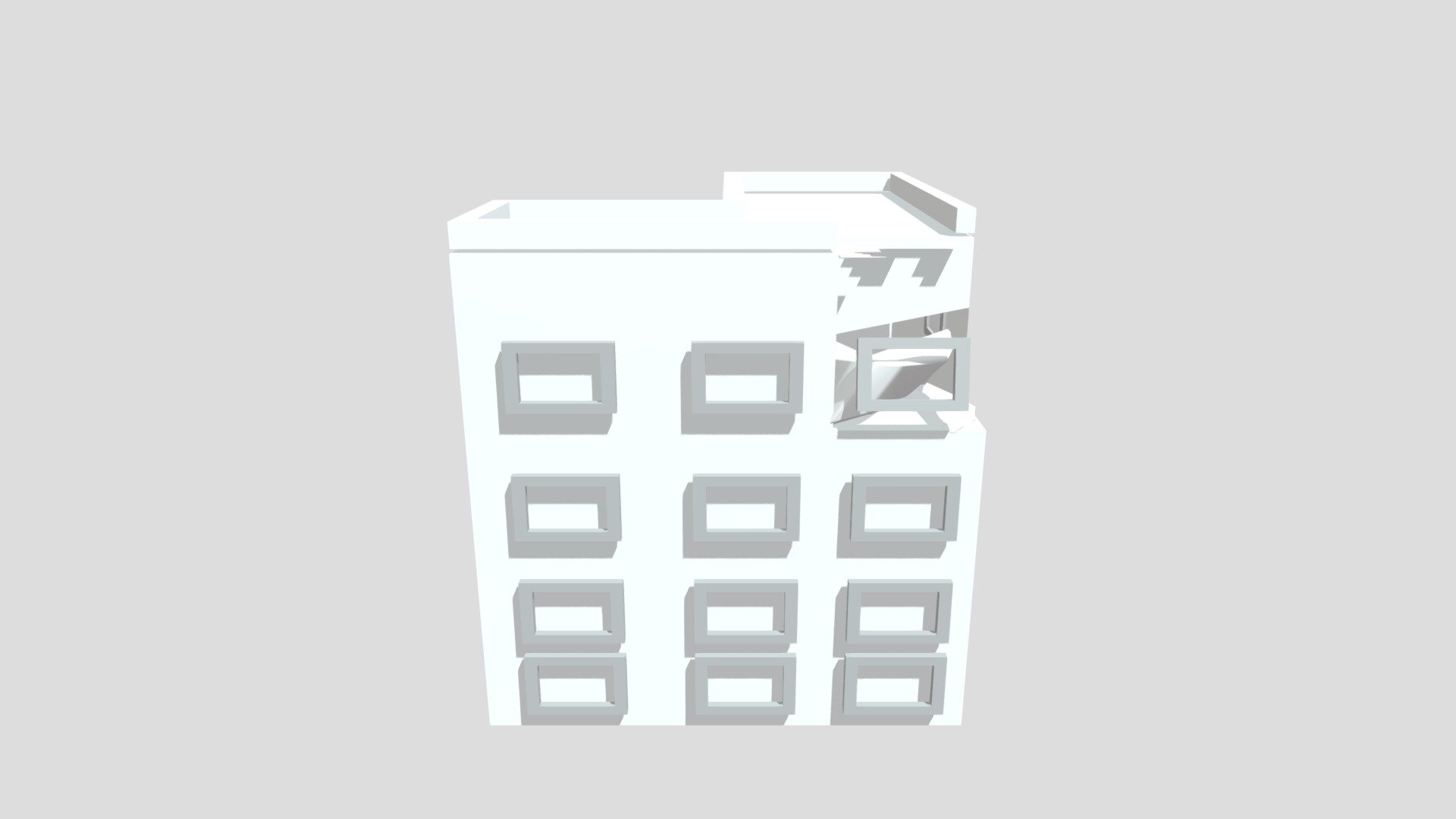 Run Down Building - Download Free 3D model by Coswalker [7a1565d ...