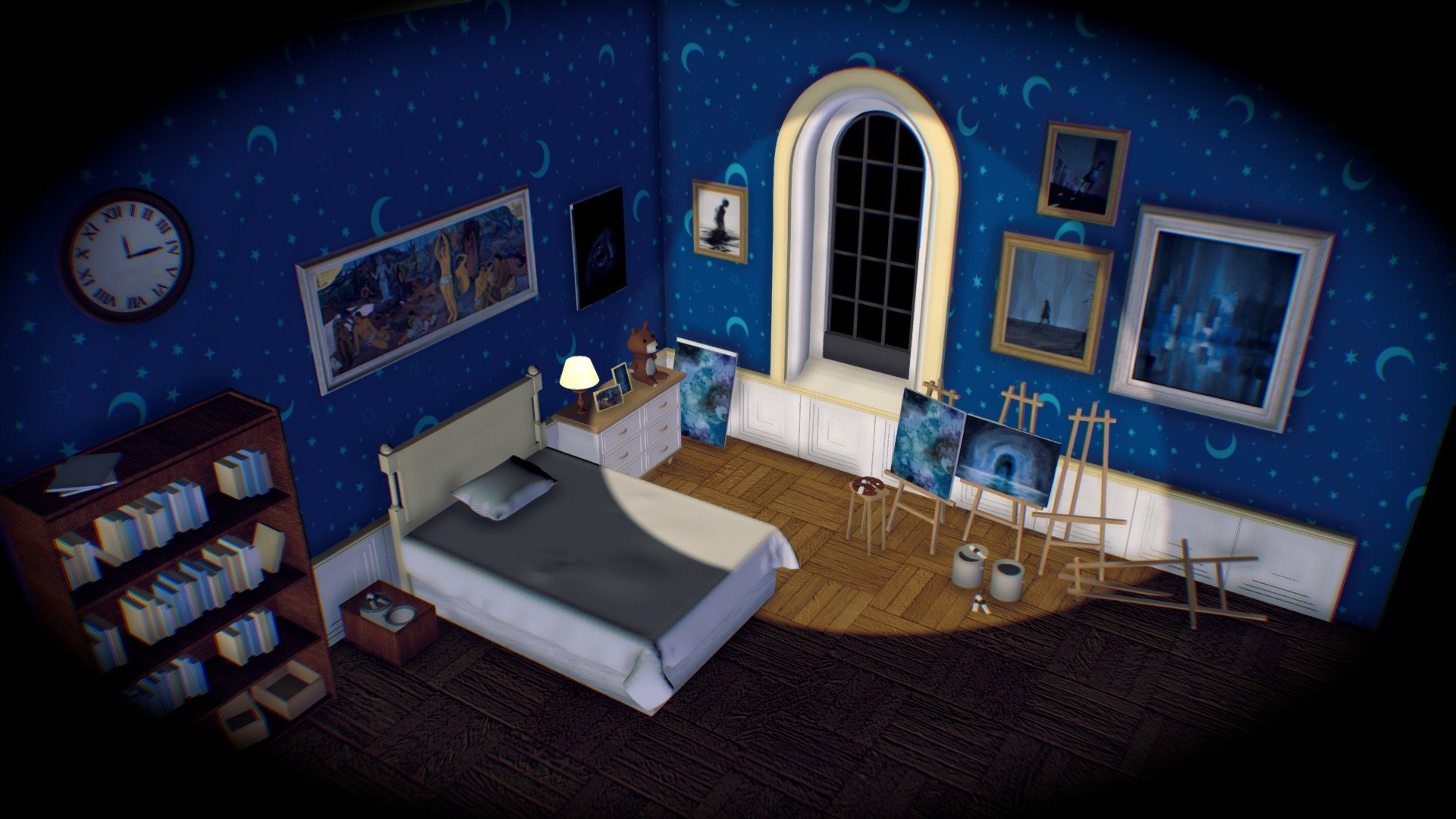 The Artist's Room - 3D model by its_yeoleum [7a166a8] - Sketchfab