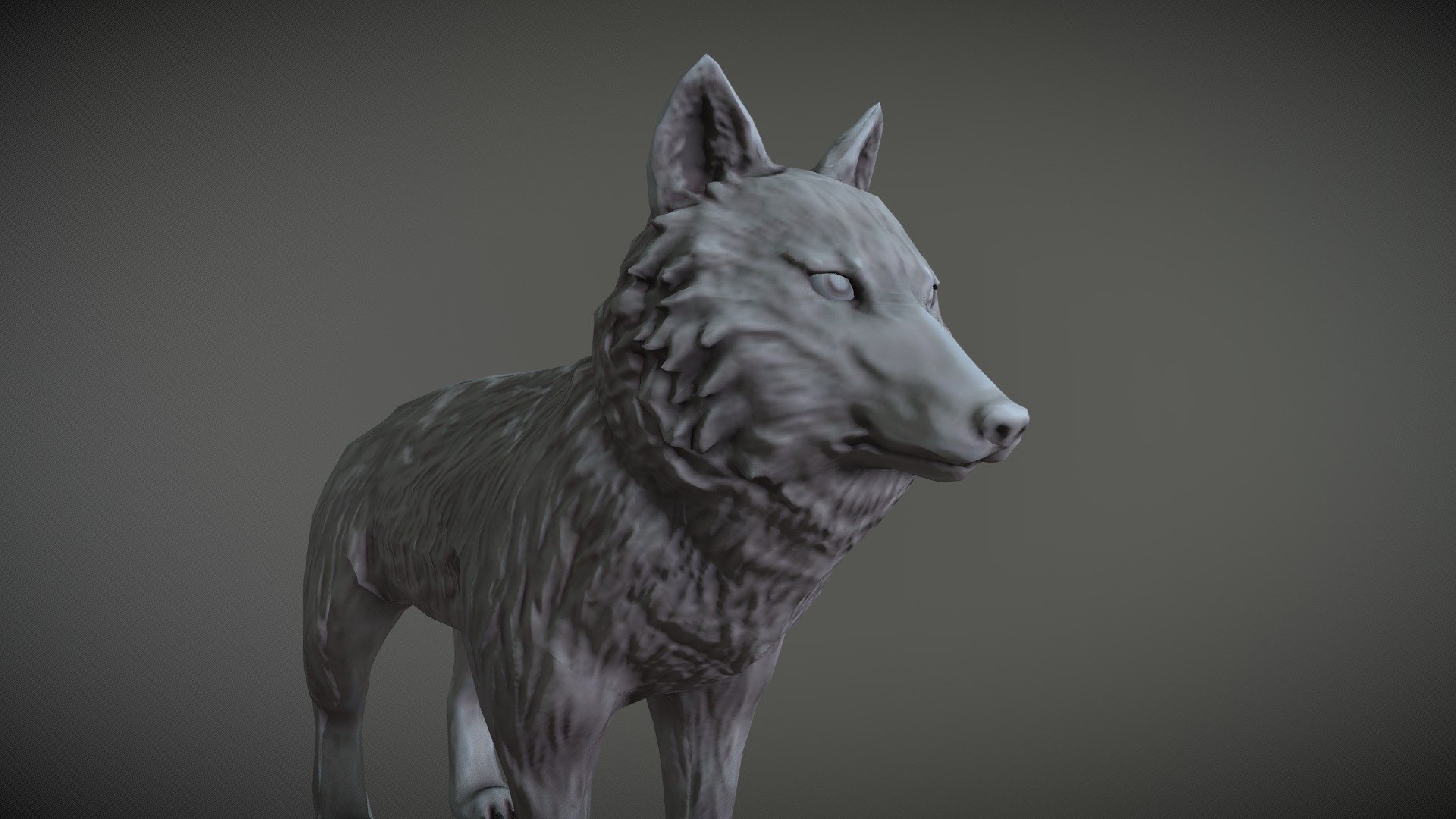Wolf sculpture - Download Free 3D model by Paulina (@Byakko) [7a16ce6 ...