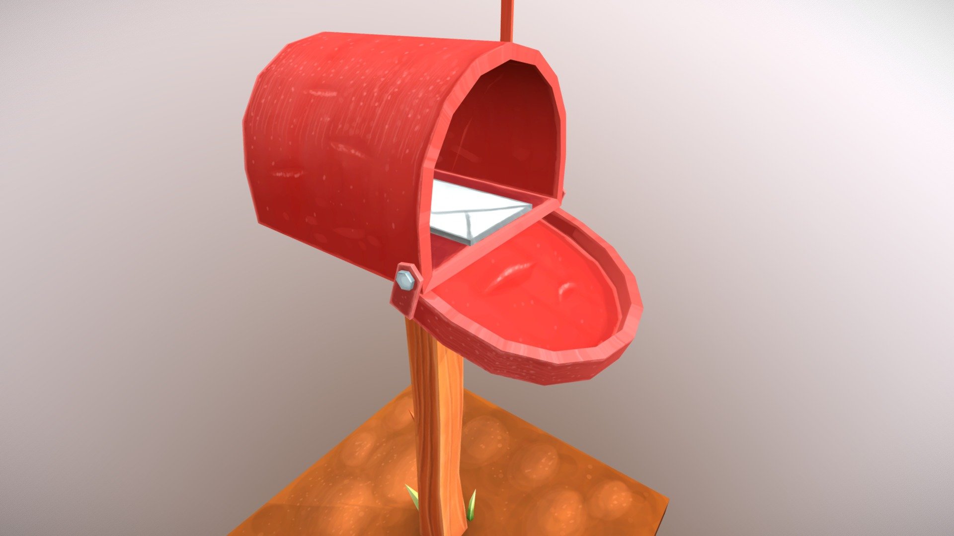Lowpoly Mailbox, Hand-painted Textures - 3D model by Creative Shrimp ...