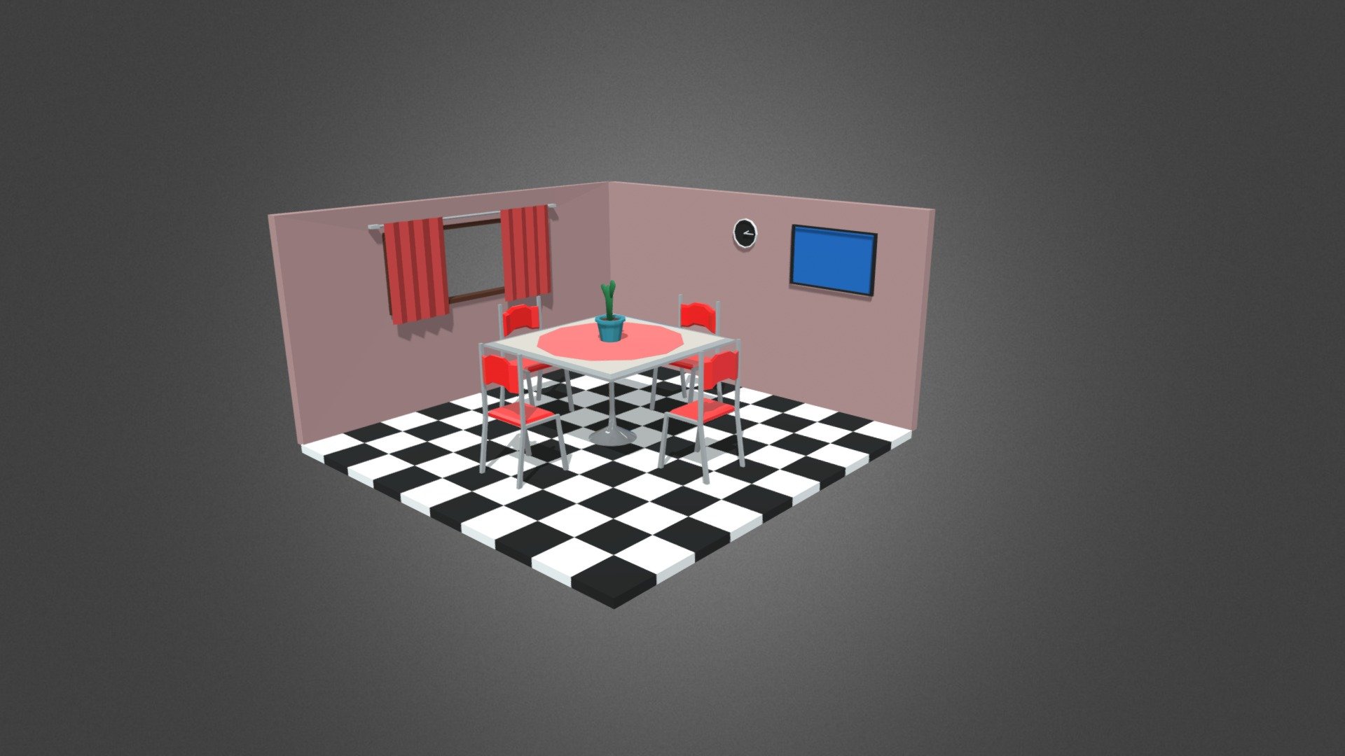 Low Poly Kitchen Scenery - Download Free 3D model by guilhermerbelle ...