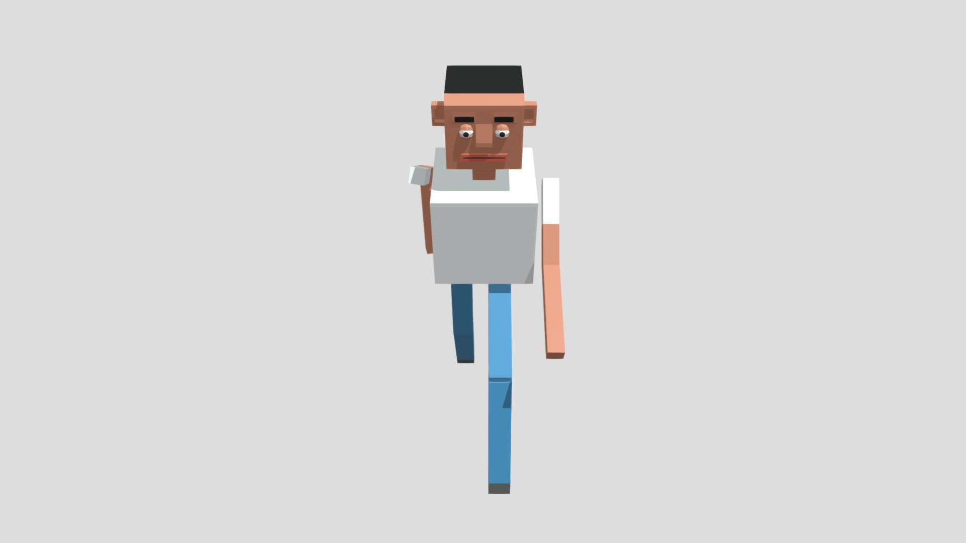 Tired Run Character Rig - 3D model by madstorm._. [7a19389] - Sketchfab