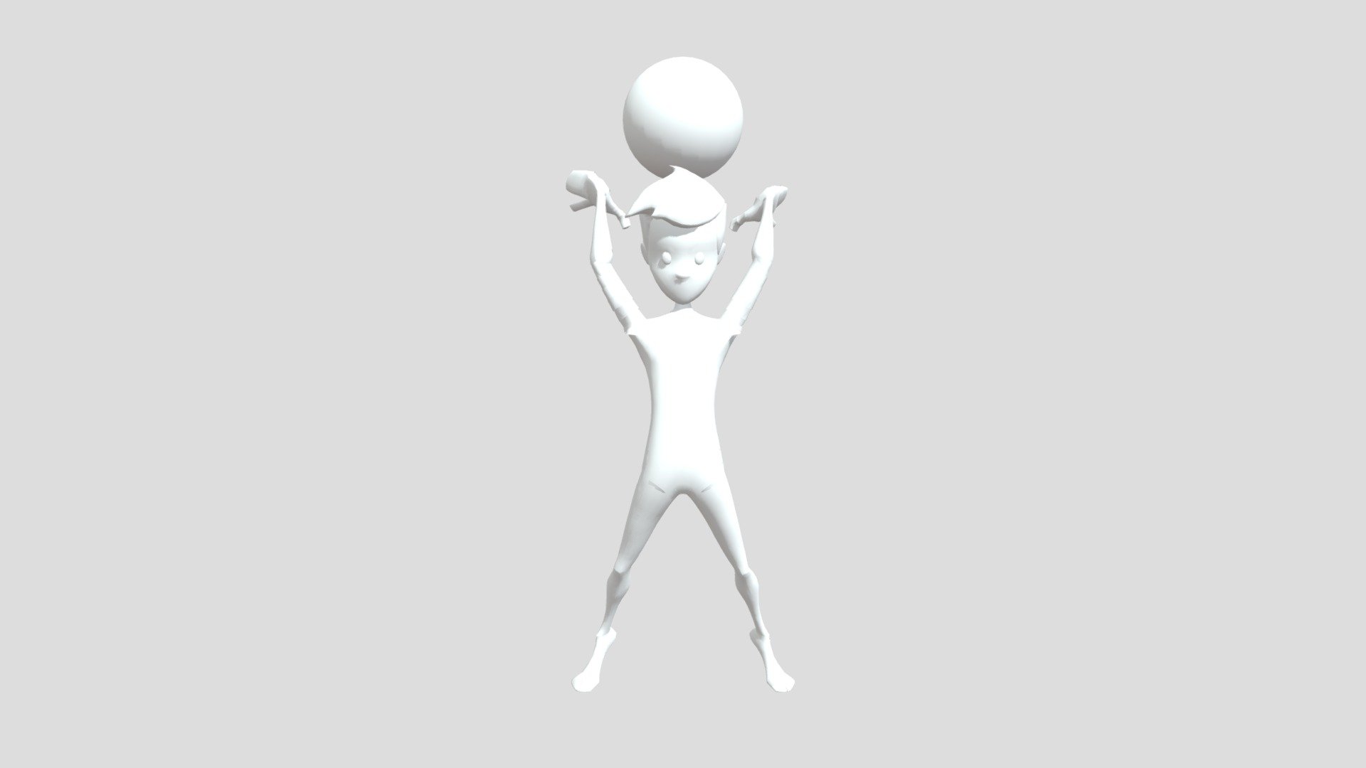 Energy Charging Gesture Pose with Stewert - Download Free 3D model by ...
