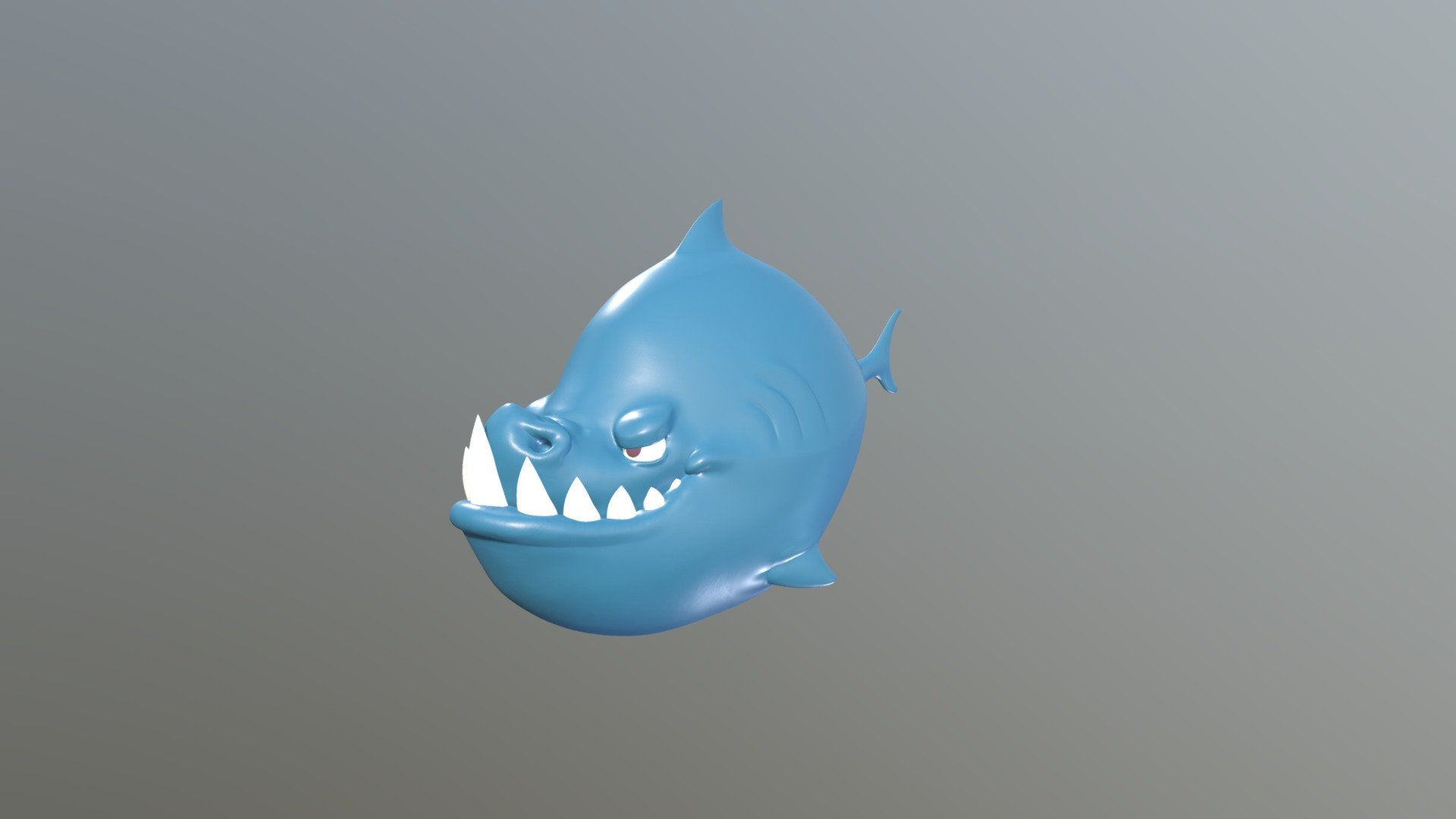Stylized shark. - 3D model by andreyshatik [7a1c813] - Sketchfab