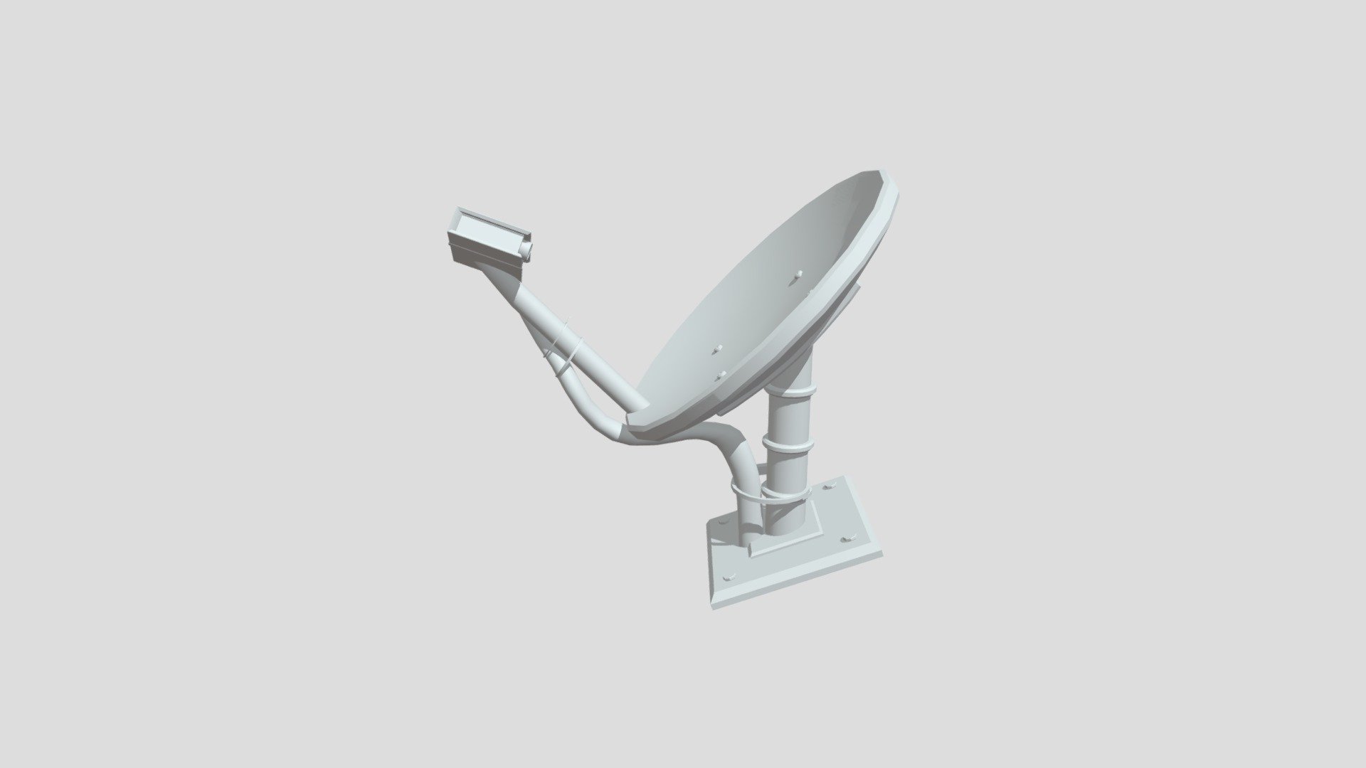 Sattelite Dish - 3D model by 1027222 [7a1d2e6] - Sketchfab