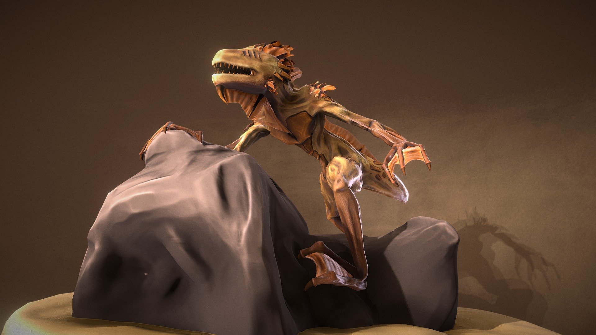 AkûScar Sand Swimmer - Animated Pose - 3D model by Leyde [7a25b6f ...