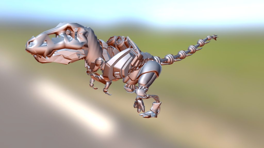 Robo T-Rex - 3D model by jamscobal [7a260de] - Sketchfab