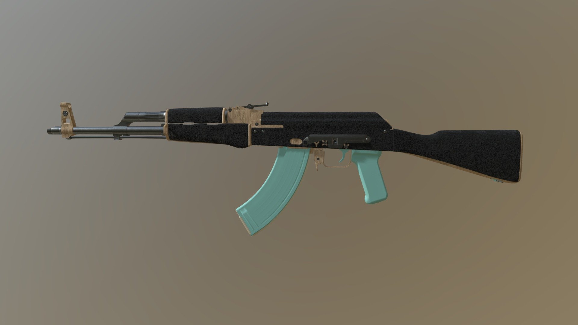 weapon_rif_ak47 - 3D model by SonoraWolf [7a27d9c] - Sketchfab