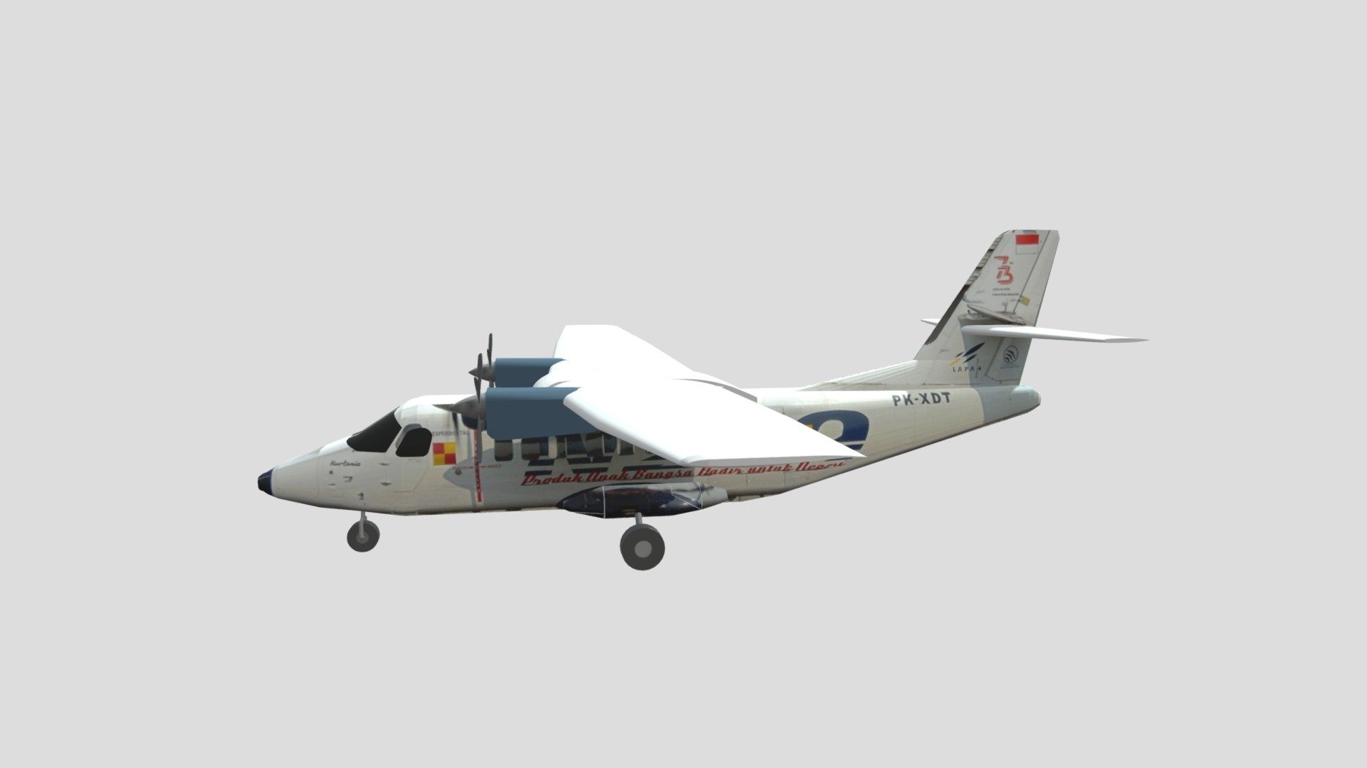 pesawat N219 Prototype 1 Nurtanio (2) - 3D model by candradewi [7a29787 ...