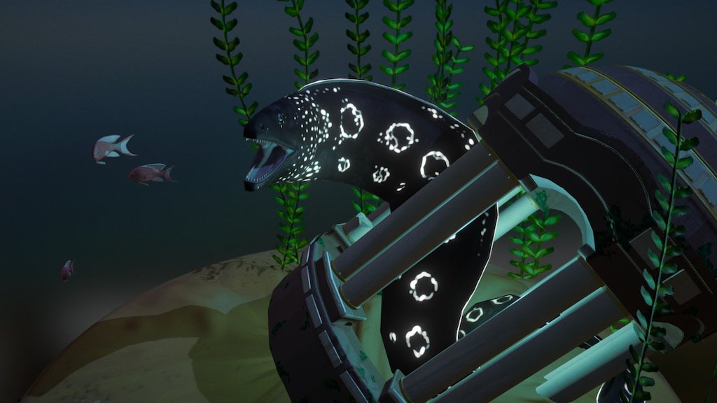 The Great Moray Eel - 3D model by Lacpell [7a29a15] - Sketchfab