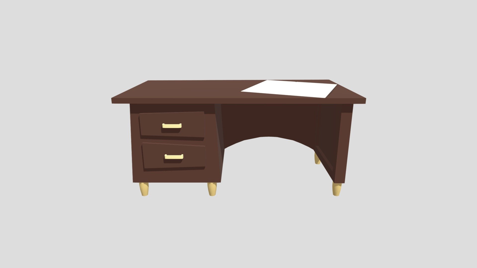 Desk - Download Free 3D model by kyuukonneko [7a2a299] - Sketchfab