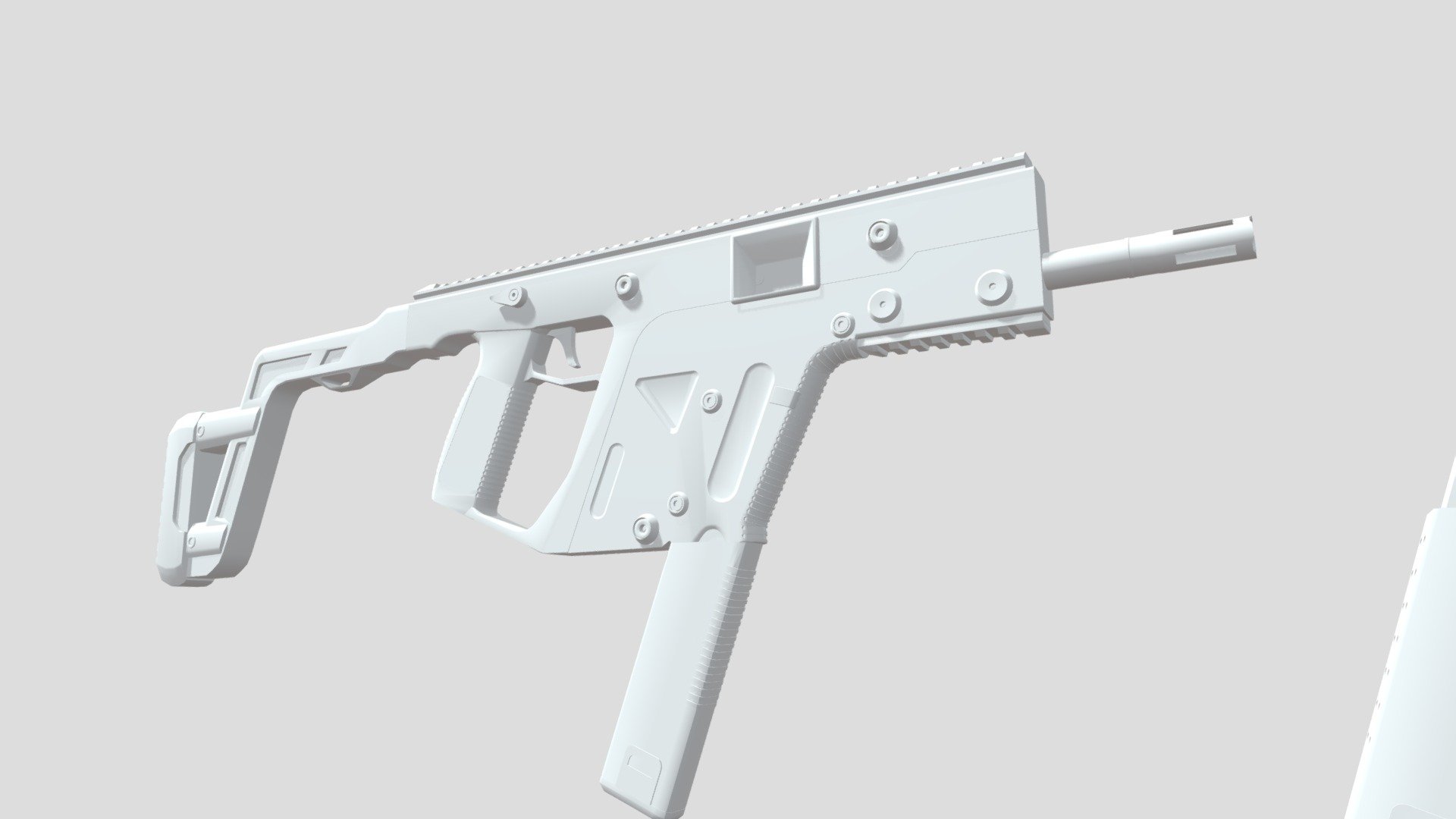 Untextured Highpoly Kriss Vector - 3D model by BQnk (@BQ_nk) [7a2c203 ...