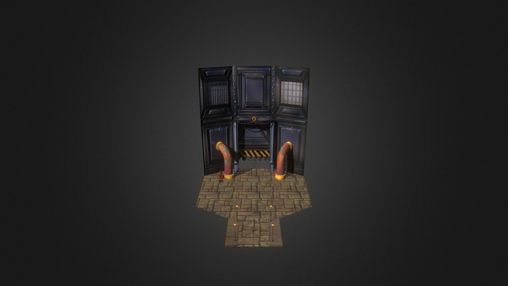 Big Gate - Download Free 3D model by hammerTH [7a2d644] - Sketchfab