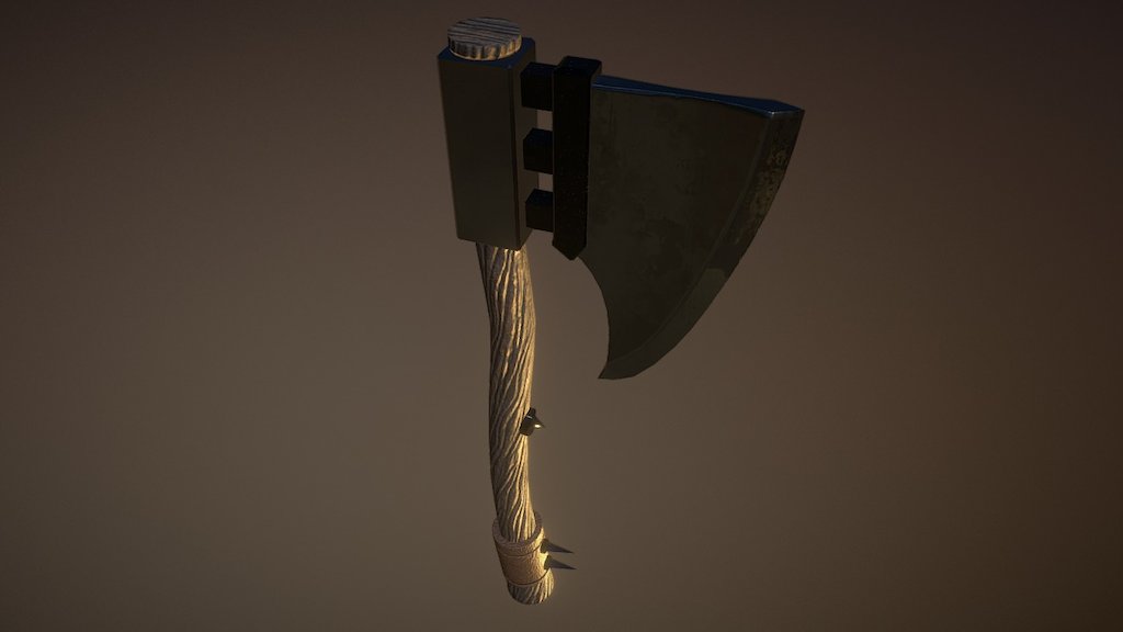 Battle Axe - 3D model by Eric.Poole [7a312b8] - Sketchfab