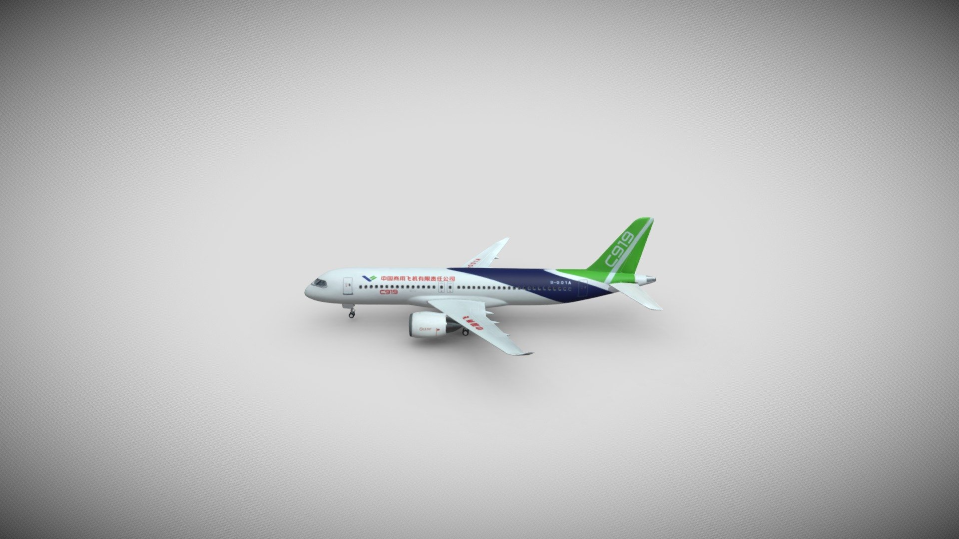 Comac C919 3D Model - 3D model by 3DeVOK [7a32784] - Sketchfab