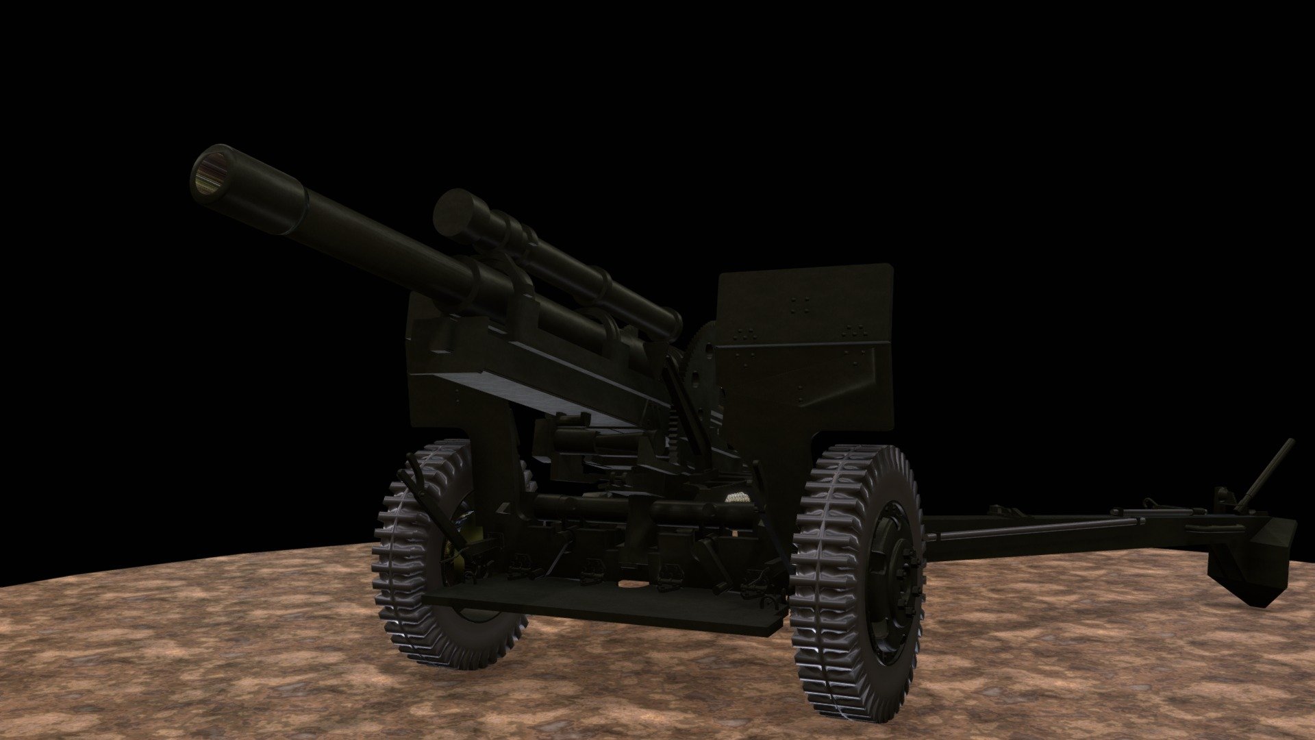 155 Mm Howitzer - Download Free 3D model by LM3D (@lm9241221) [7a33b15 ...