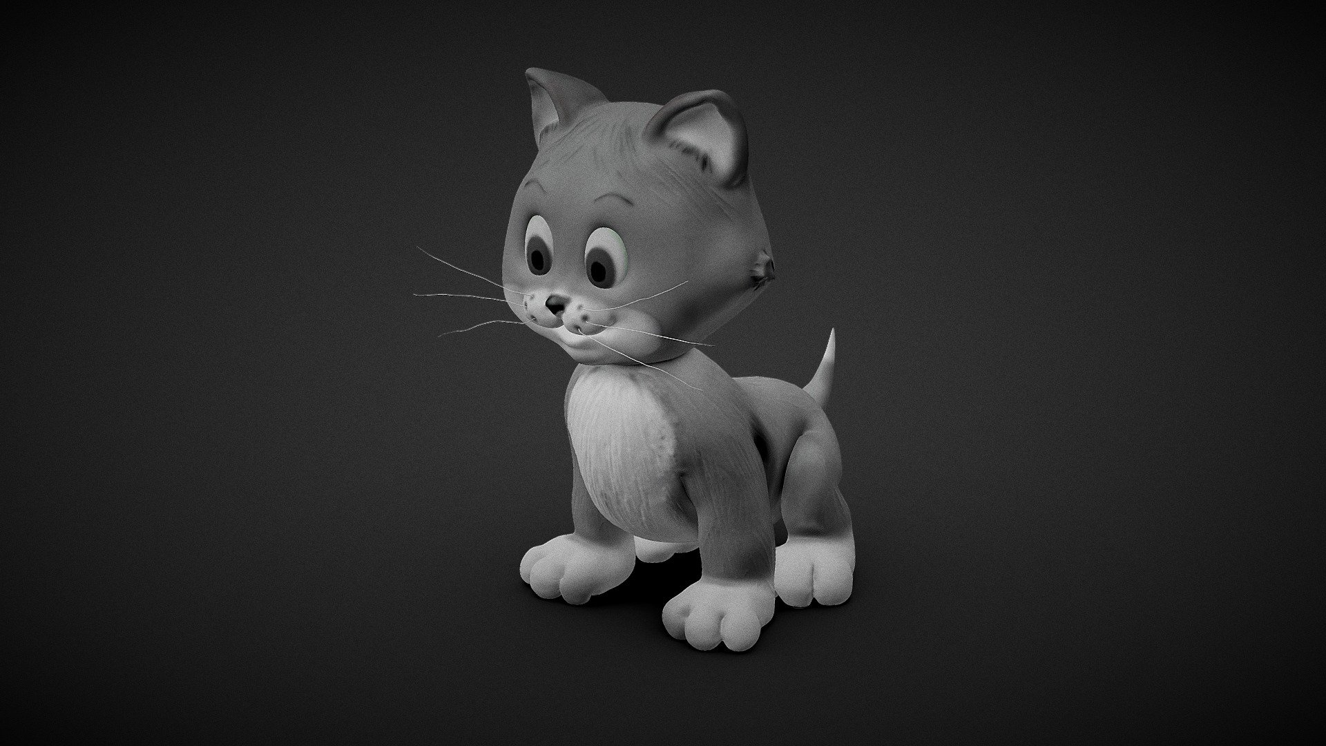 Cartoon Cat 3d Model By Vitalii Yevsovych Onnix [7a34c05] Sketchfab