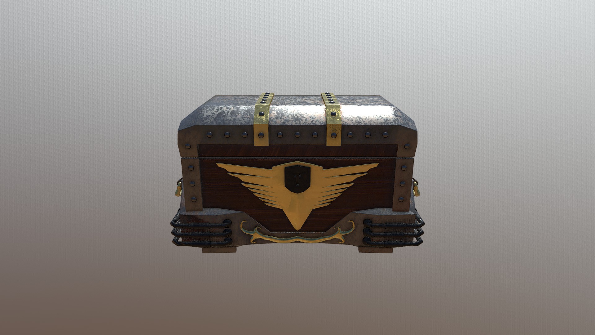 Steampunk Rusted Gear Chest - 3D model by Subvergence [7a356ad] - Sketchfab
