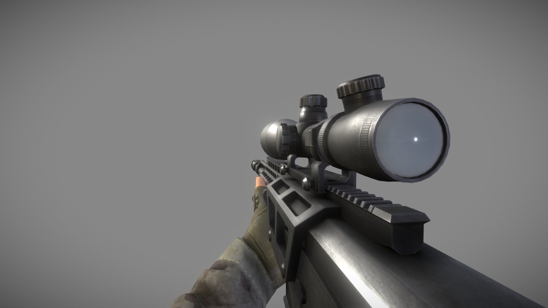 Fps Animated Sniper Rifle Version 1 Buy Royalty Free 3d Model By