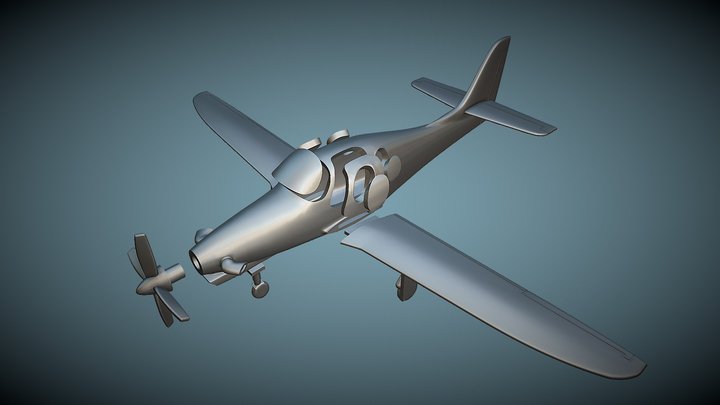 Light-aircraft 3D models - Sketchfab