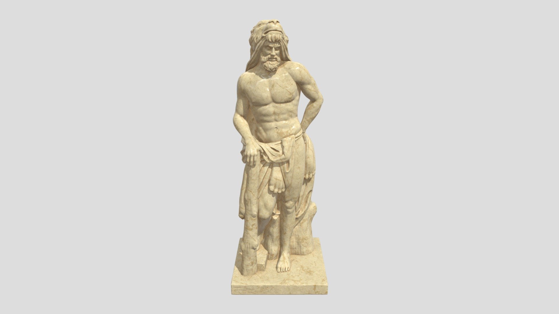 Hercules Greek Statue - 3D model by brice.R [7a37a7c] - Sketchfab