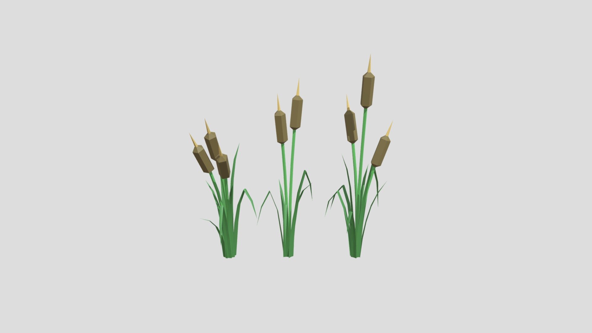 Cattail Clusters - Download Free 3D model by kirbinator505_ [7a37d2d ...